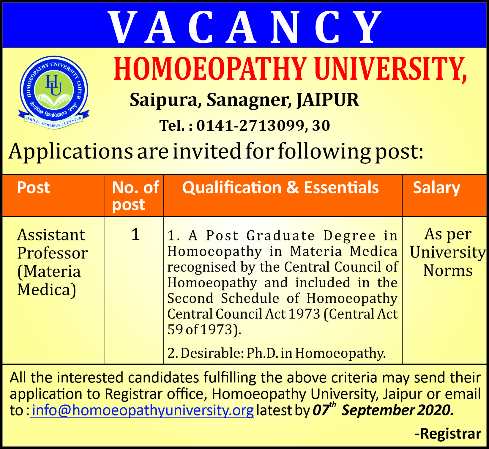 Homoeopathy University