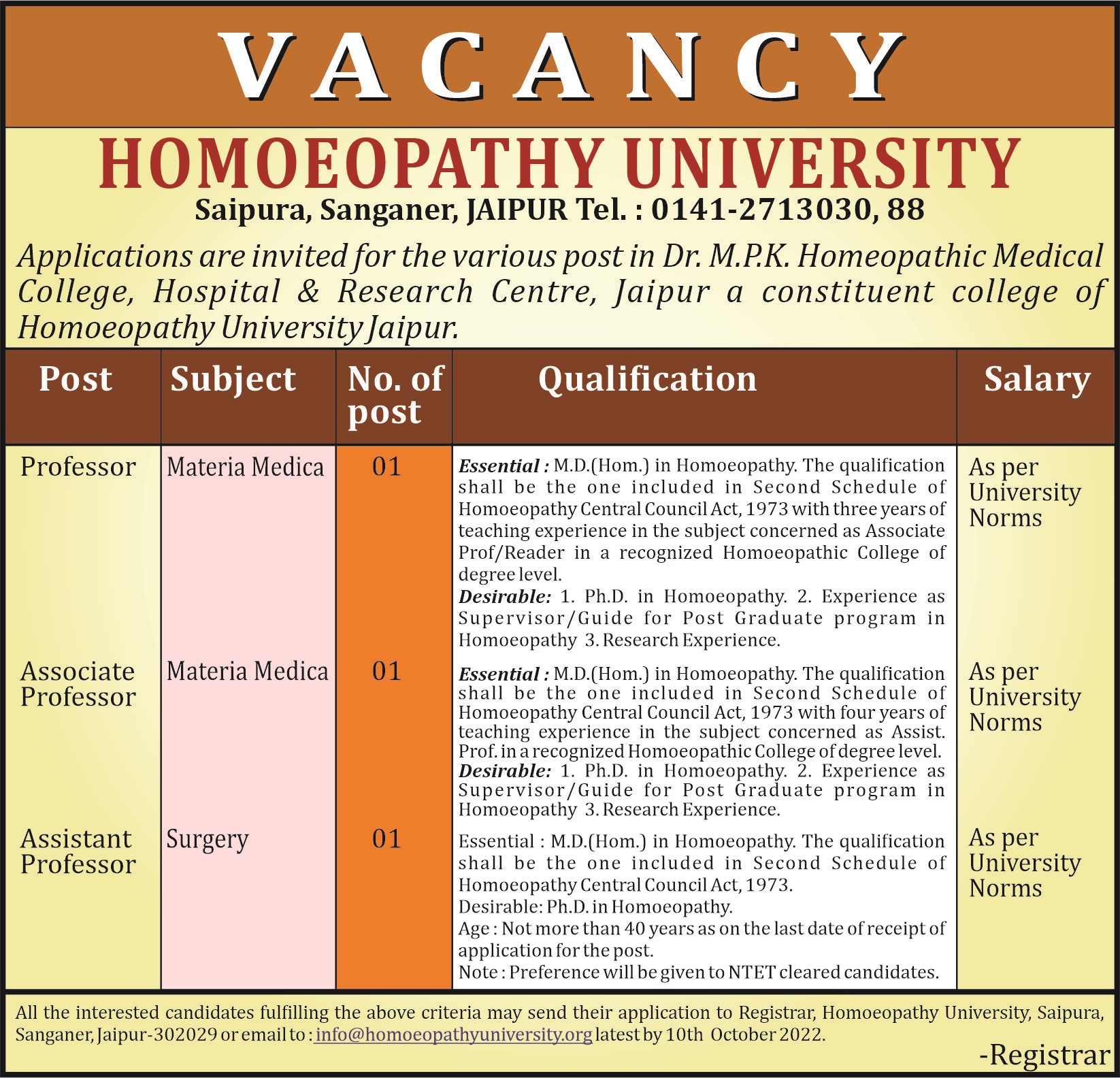 Homoeopathy University