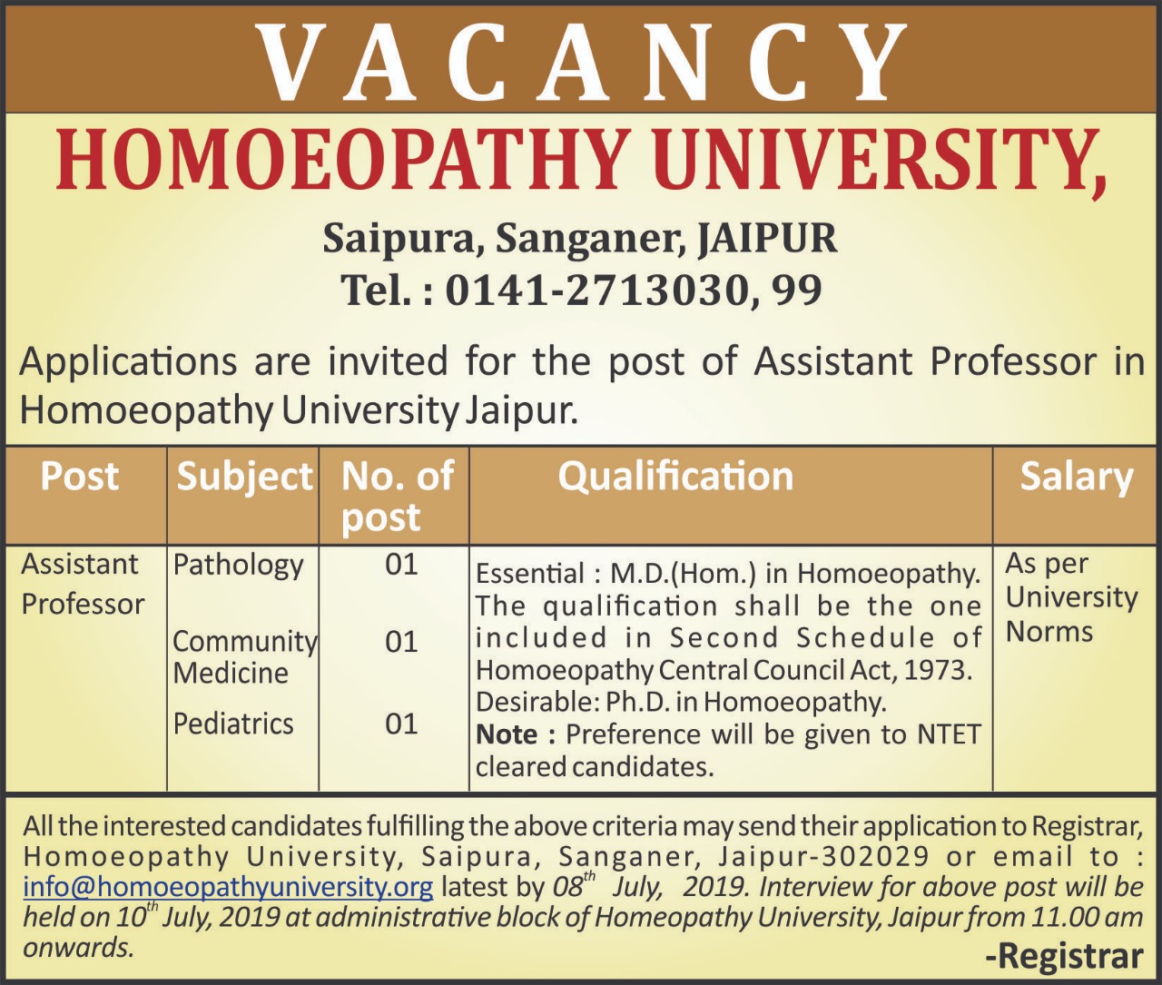 Homoeopathy University