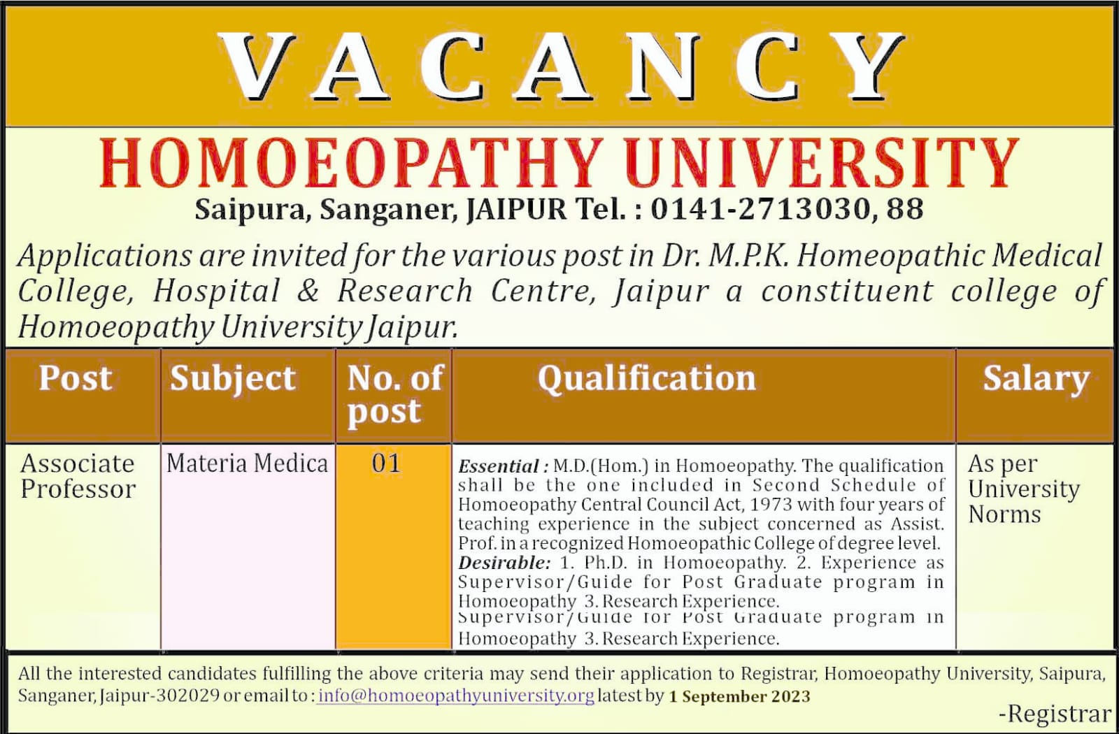 Homoeopathy University