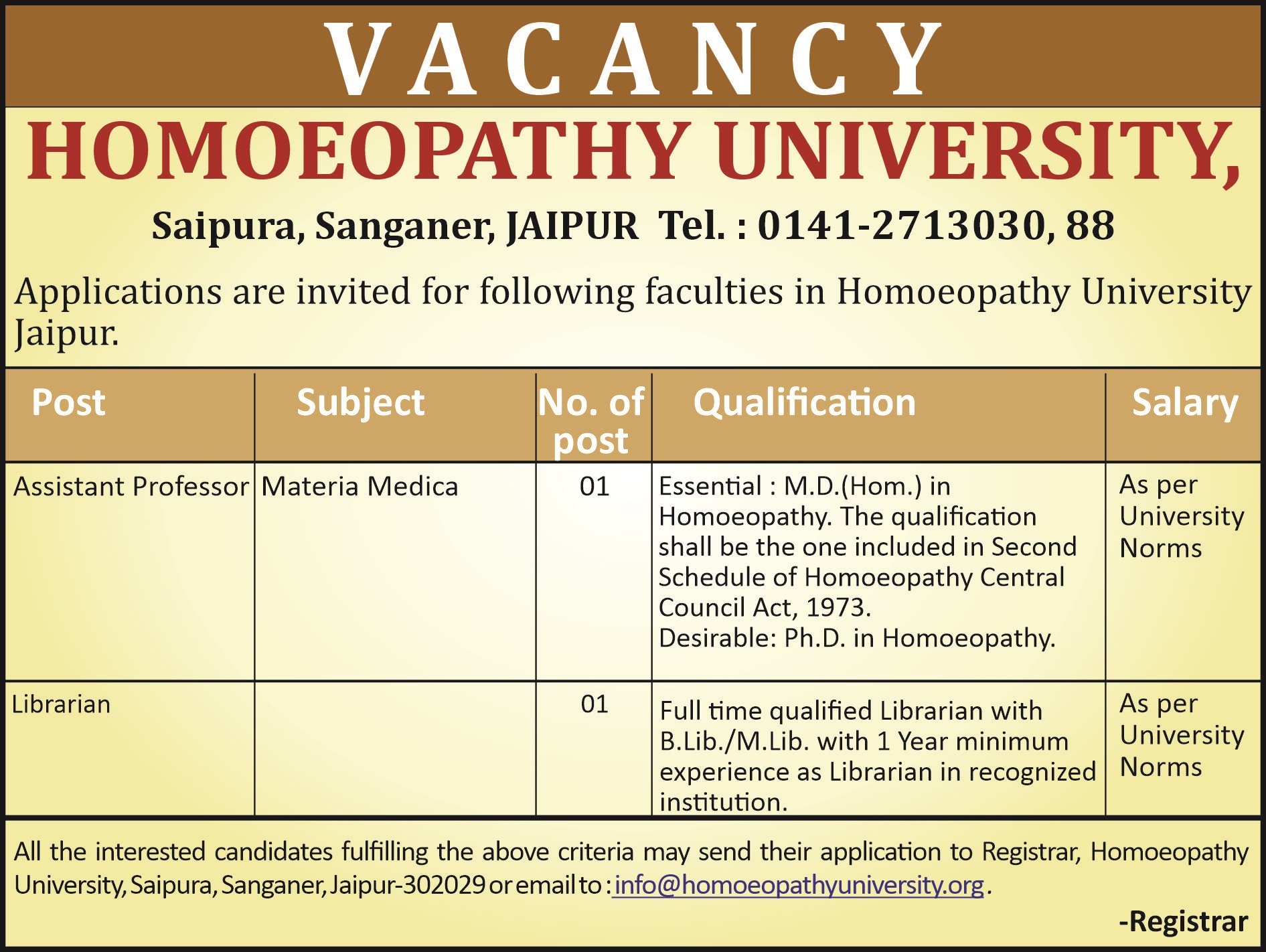 Homoeopathy University